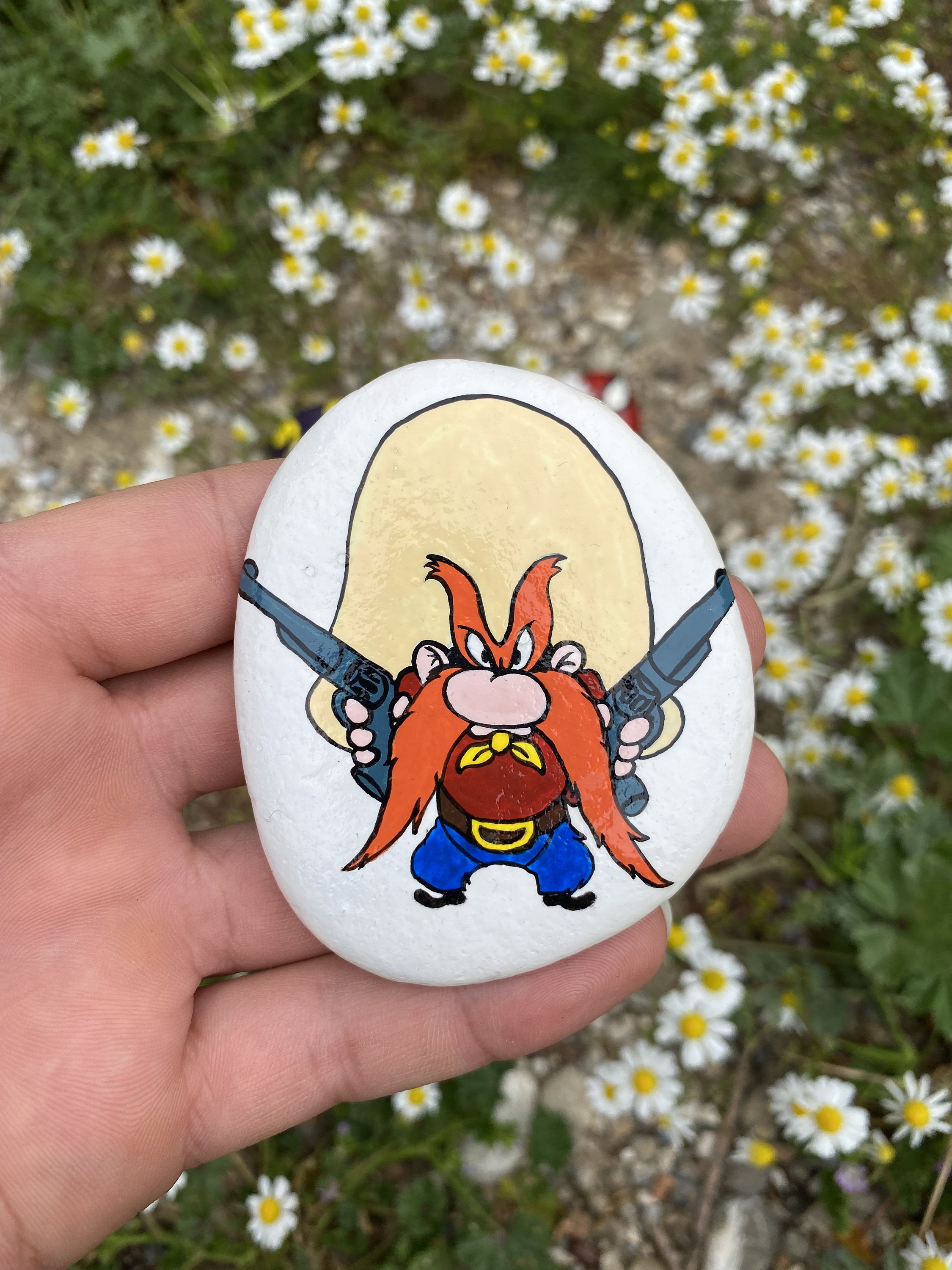 Yosemite Sam Character Design Acrylic Stone Painting Home Decoration ...