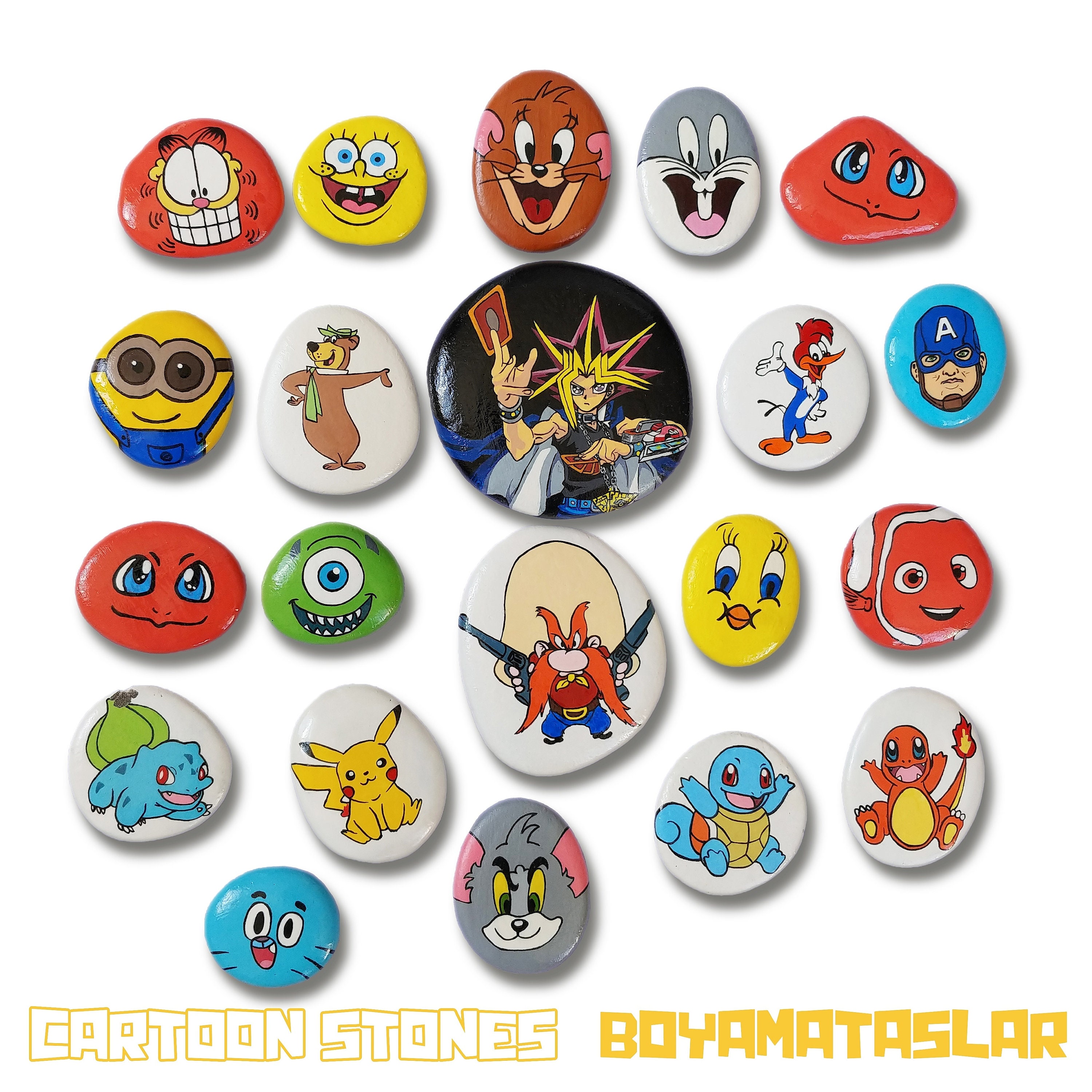 Colourful Cartoon Characteronly FACE MODELS Magnet for Gift, Design ...