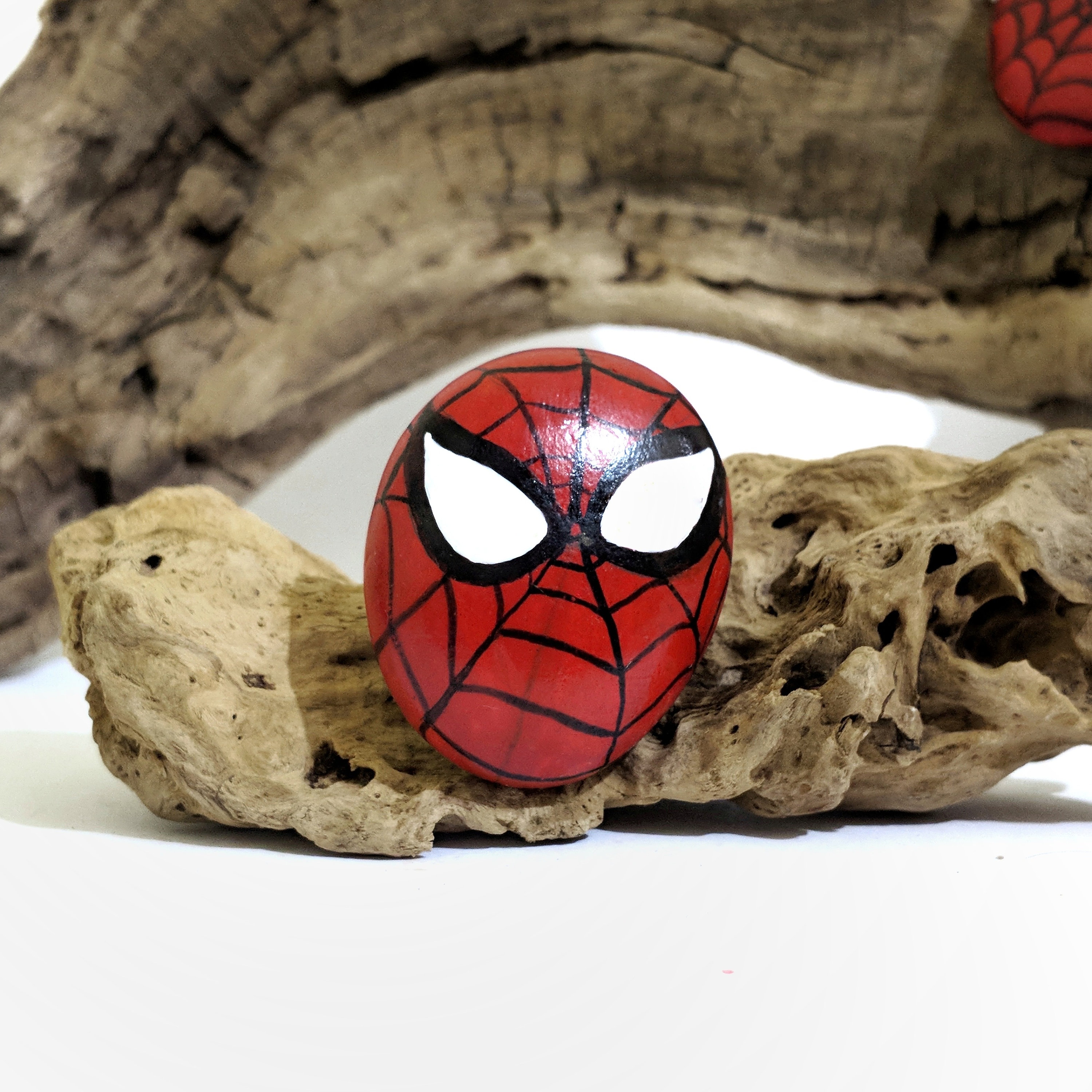 Spider Man Cartoon Character Design Acrylic Stone Painting Home ...