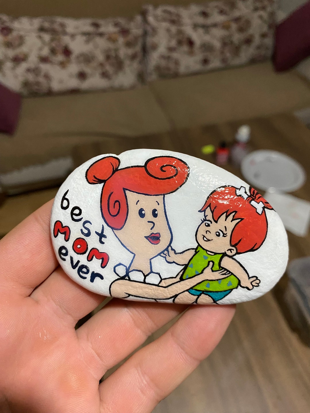 Wilma & Pebbles Flintstones Mothers Day Gift Idea Design - Etsy