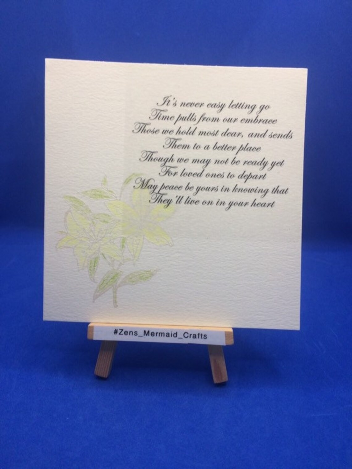 Condolence Card - Etsy