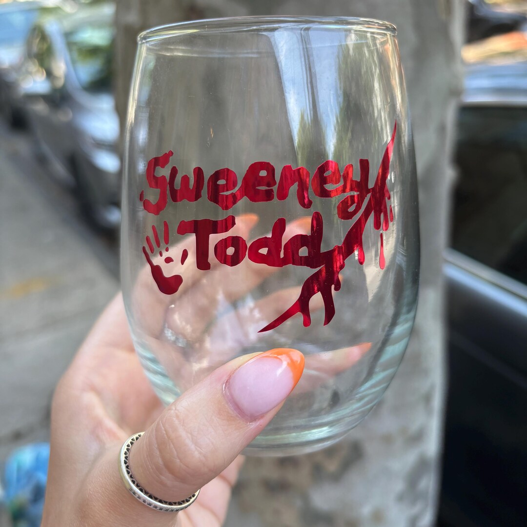 The Broadway Collection: SWEENEY TODD Inspired Wine Glass - Etsy