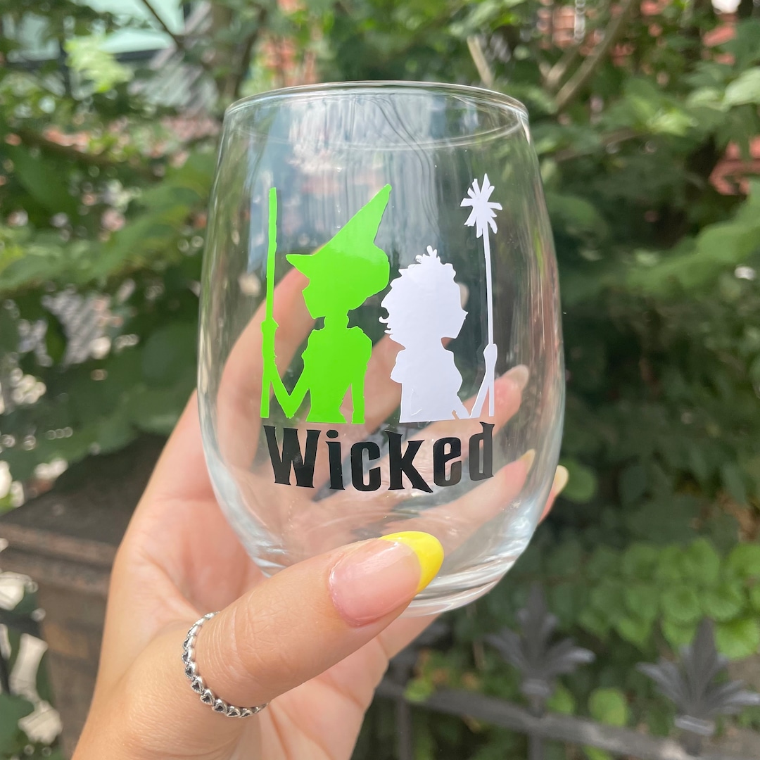 The Broadway Collection: WICKED Inspired Wine Glass - Etsy