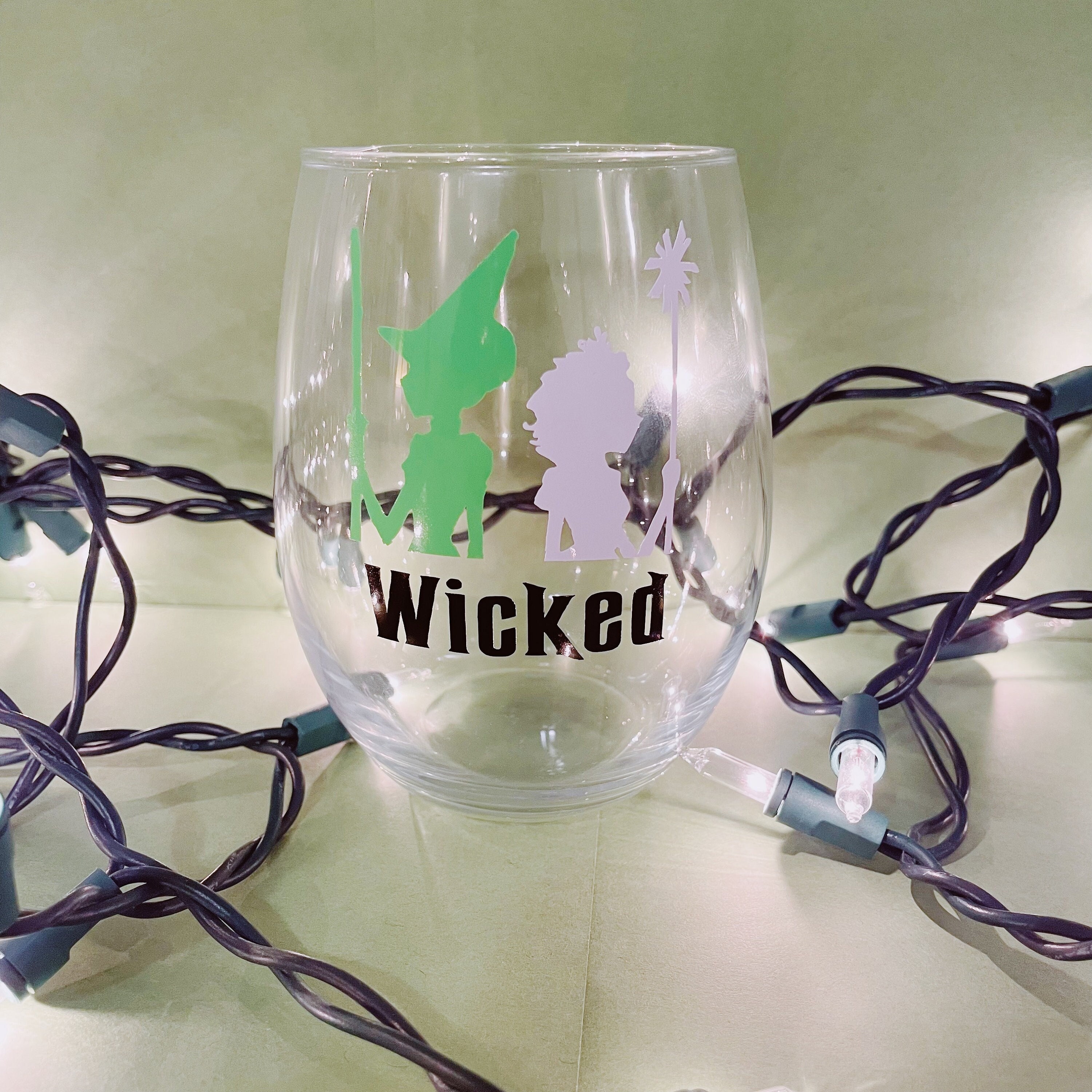 The Broadway Collection: WICKED Inspired Wine Glass - Etsy