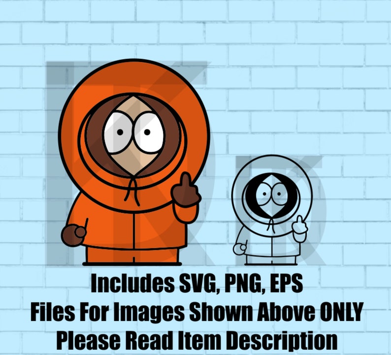 Kenny South Park Funny Cartoon SVG EPS PNG File Cricut - Etsy
