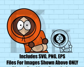 Kenny South Park Funny Cartoon SVG, EPS, PNG File Cricut, Digital ...
