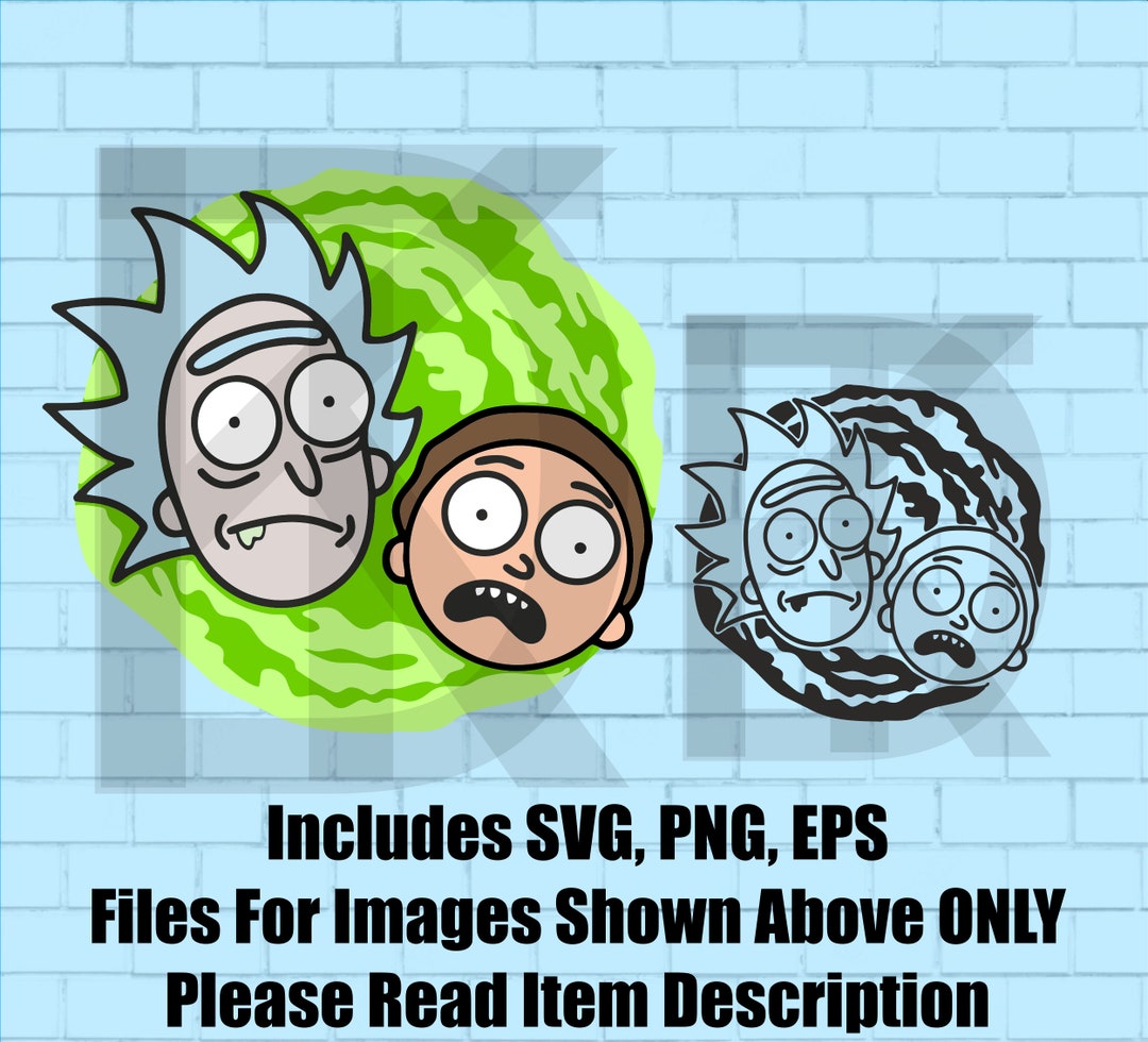 Rick & Morty Portal SVG, PNG, EPS - Etsy