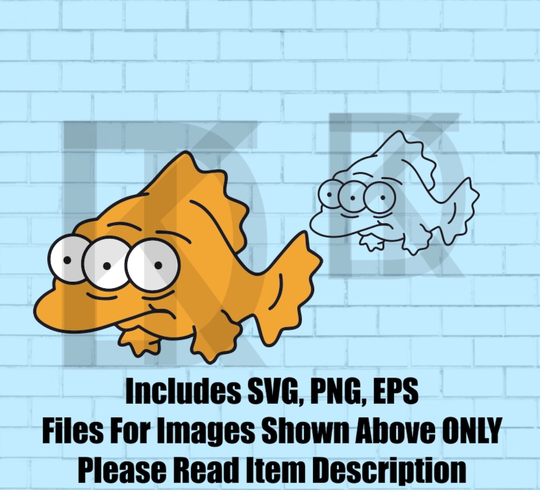 Blinky the Fish Simpson SVG, EPS, PNG File! Cricut, Digital, Printable ...