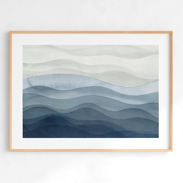 Abstract Wave Art - Etsy