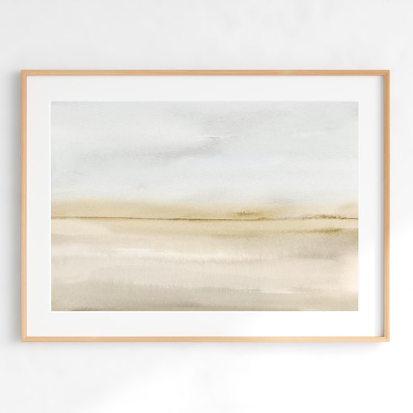 Neutral Landscape Print - Etsy