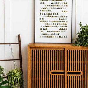 Mint Green Abstract Pebbles Wall Art,printable Geometric Art,green ...