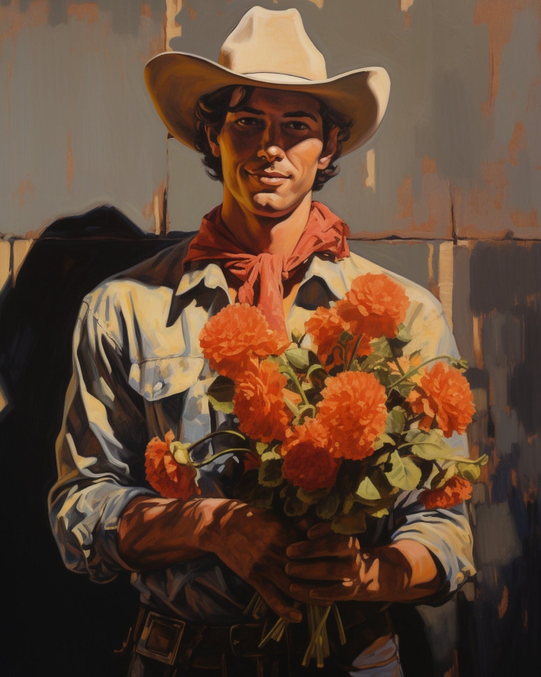 Handsome Cowboy Digital Download - Etsy UK