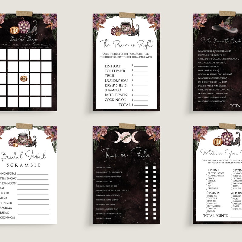 Bridal Shower Games - Etsy