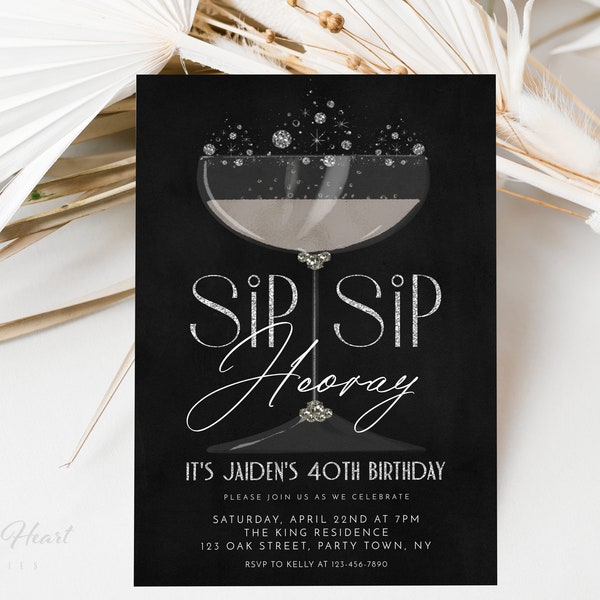 Champagne Invitation - Etsy
