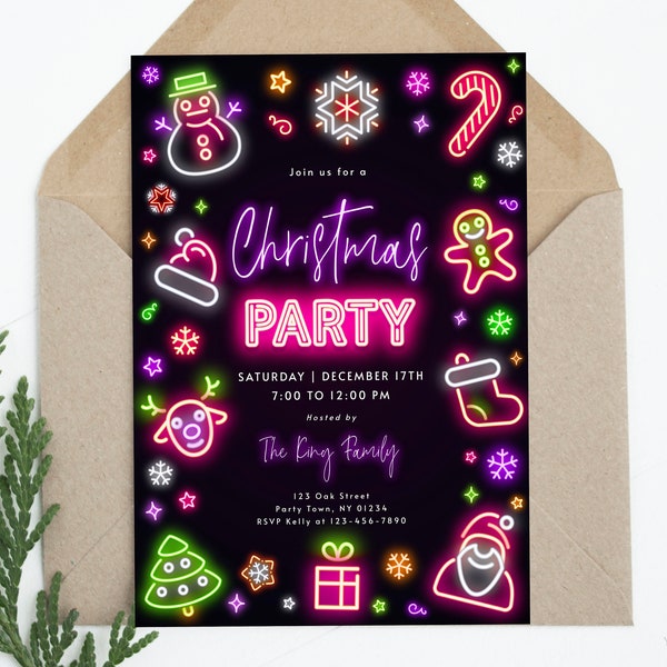 Neon Christmas - Etsy