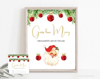 Christmas Guess How Many - Etsy