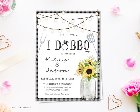 I Do BBQ Invitation Template Editable BBQ Couples Shower - Etsy