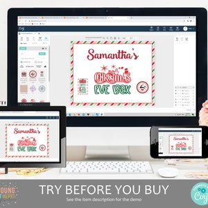 Printable Christmas Eve Box Sign, Christmas Eve Box, Christmas Eve ...