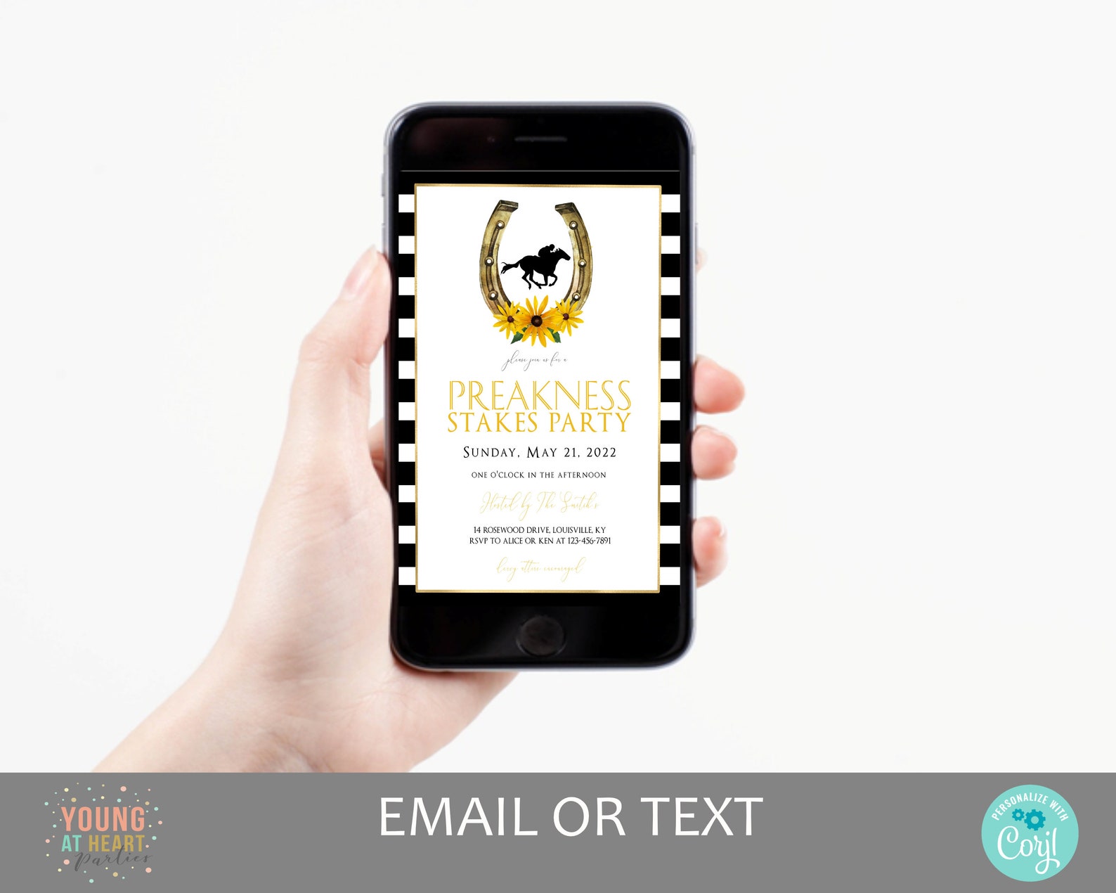 Editable Preakness Stakes Party Invitation Template Derby | Etsy