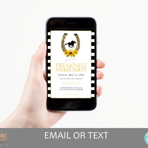 Editable Preakness Stakes Party Invitation Template, Derby Party Invite ...