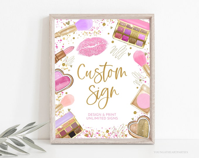 Spa Party Sign, Spa Party, Party Sign, Welcome Sign, Spa, Birthday ...