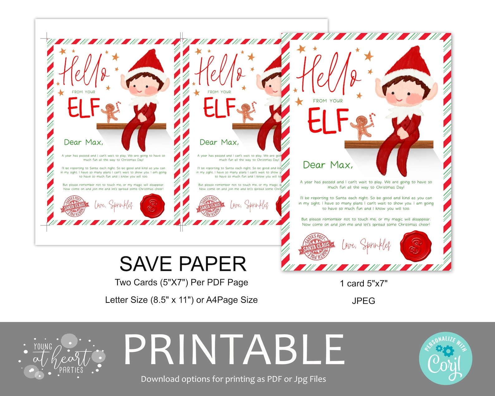 First Time Elf Arrival Letter Template, Editable New Elf Letter ...