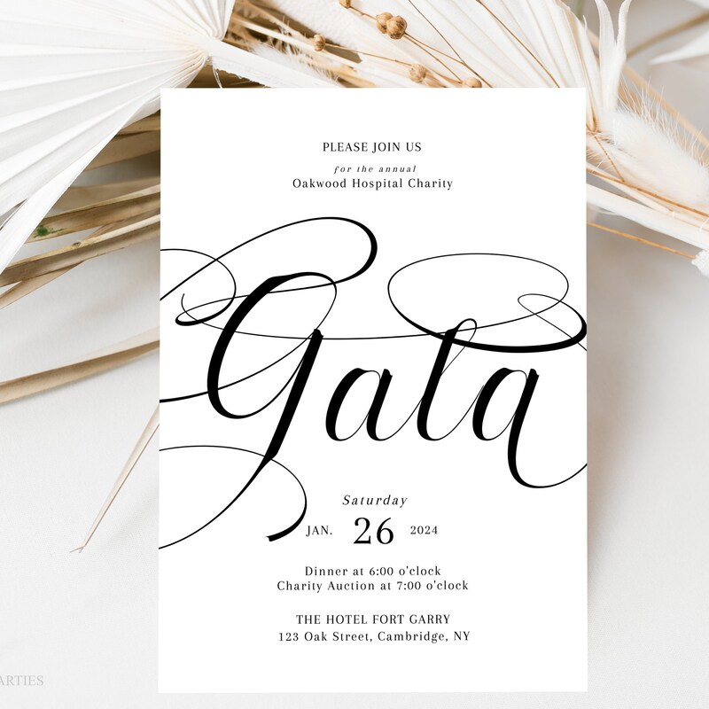 Gala Program Template - Etsy