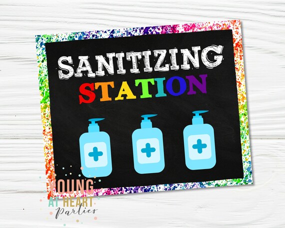 Sanitize Station Sign Classroom Rules Sign School Safety | Etsy