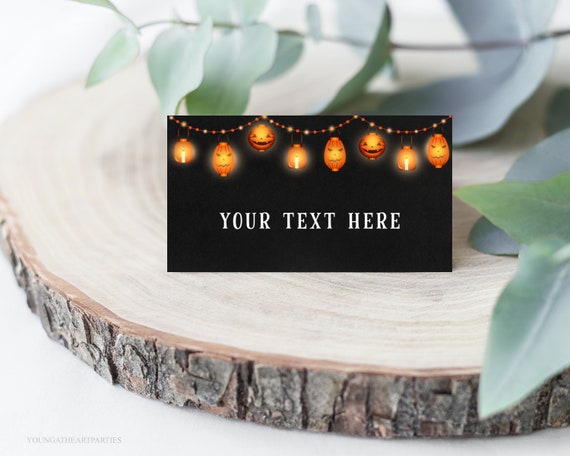 Editable Halloween S'mores Tent Cards, Halloween Food Labels Place ...