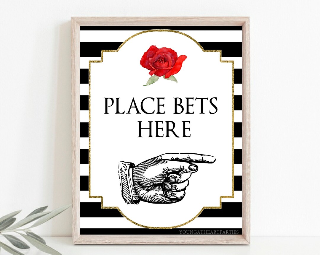 Kentucky Derby Place Your Bets Party Sign Derby Party - Etsy España