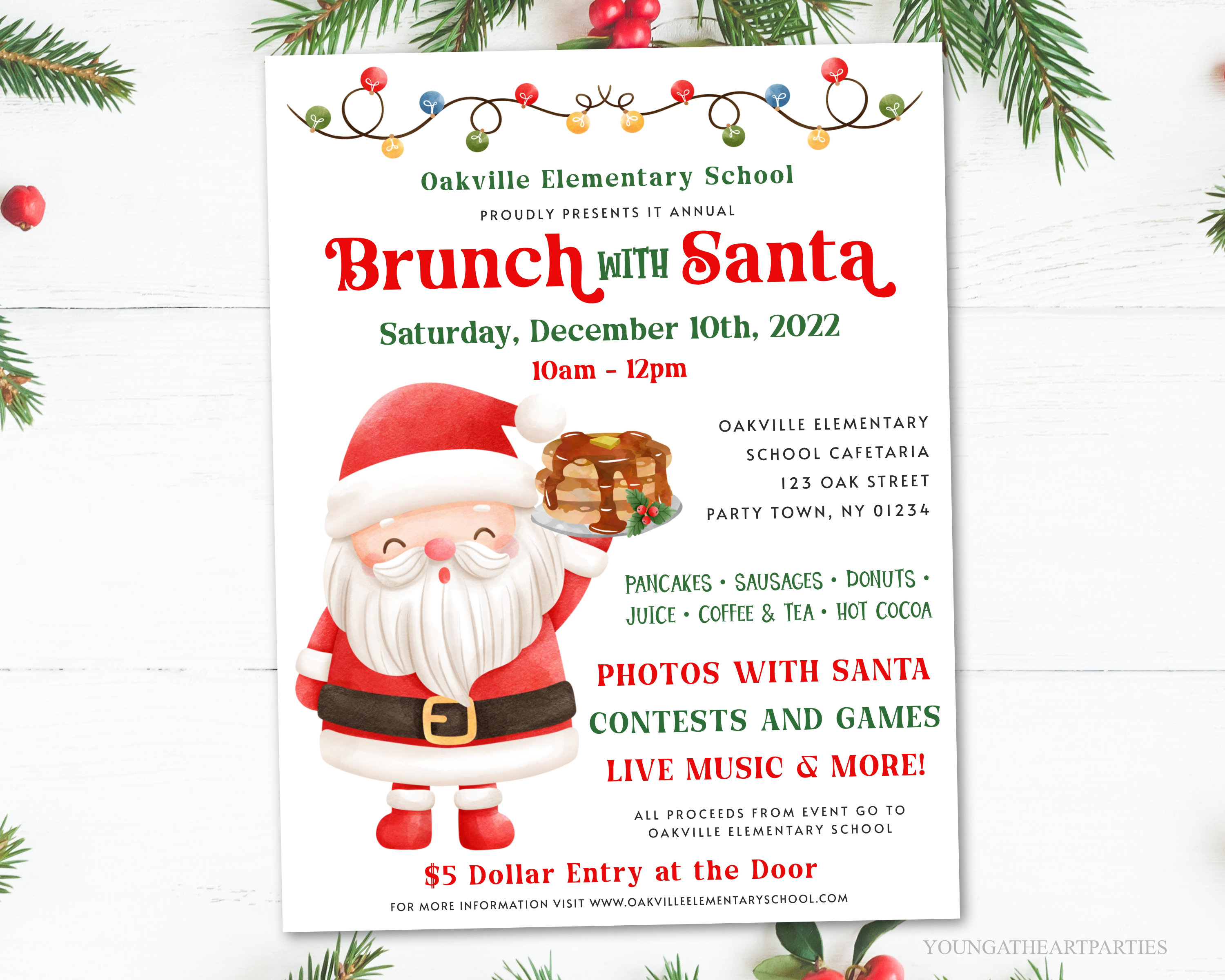 Breakfast Tea Party Flyer