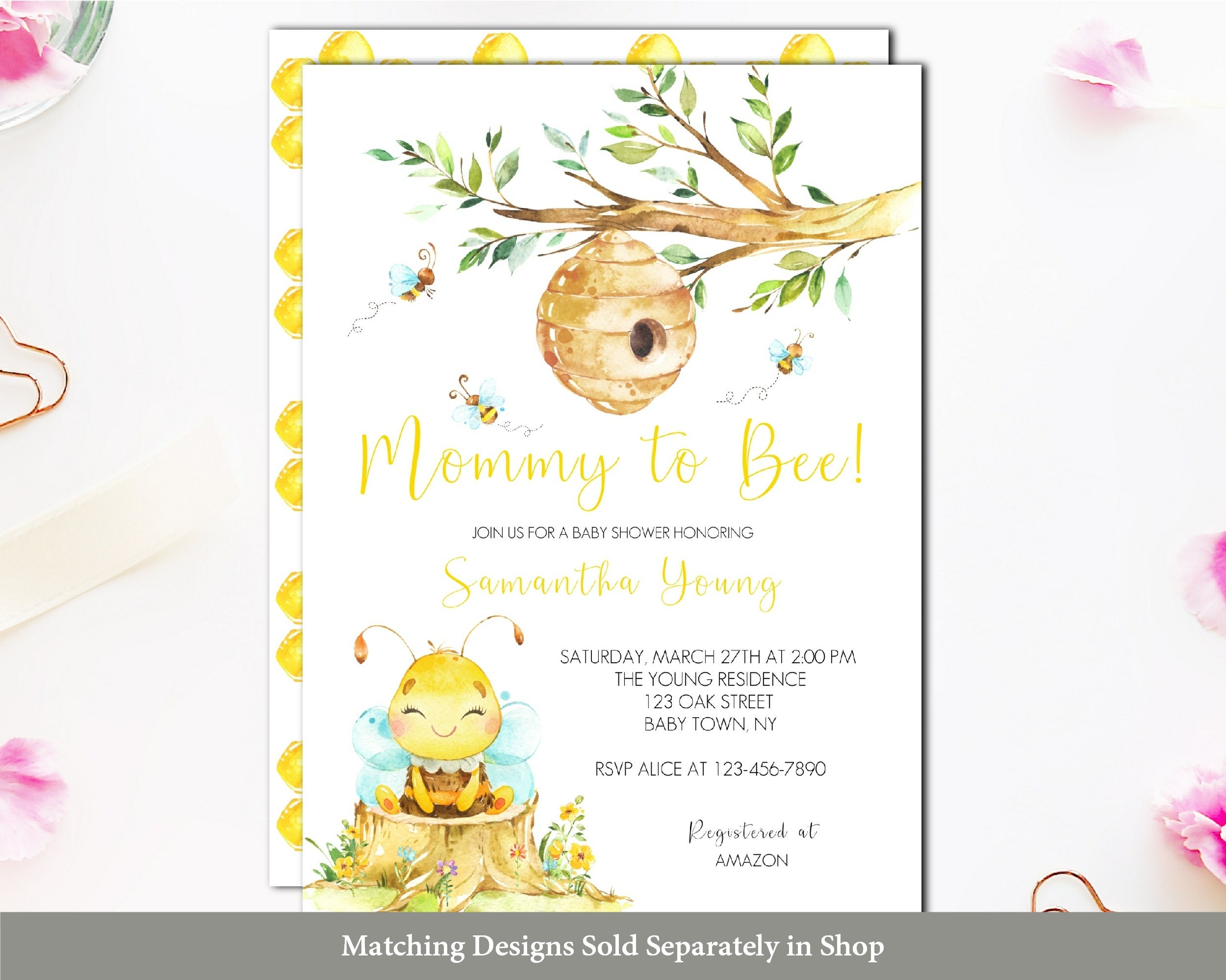Honey Bee Baby Shower Welcome Sign Bumble Bee Baby Welcome - Etsy