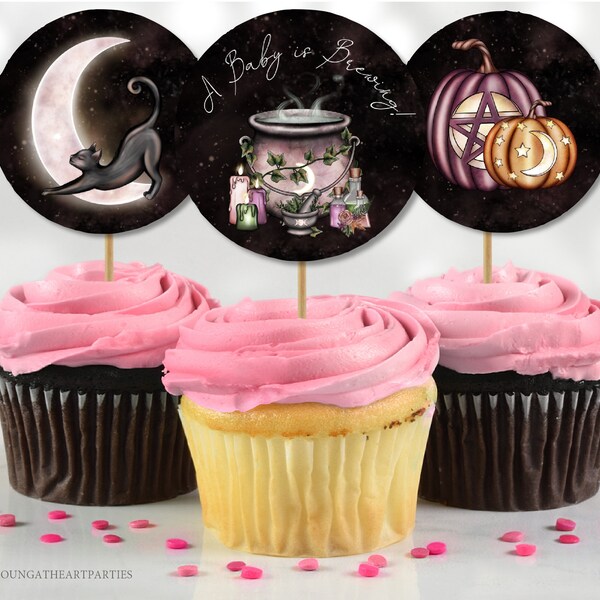 Halloween Cupcake Toppers - Etsy