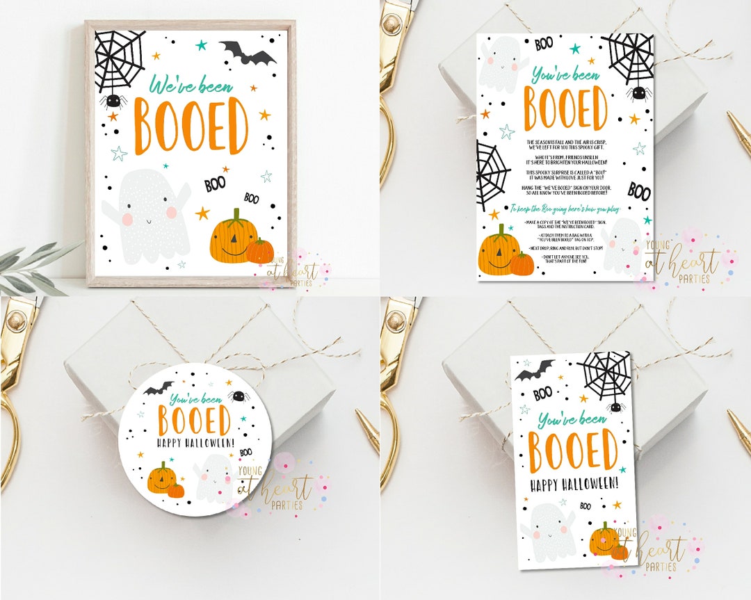 You've Been Booed Printable Halloween Activity Kit Cute - Etsy
