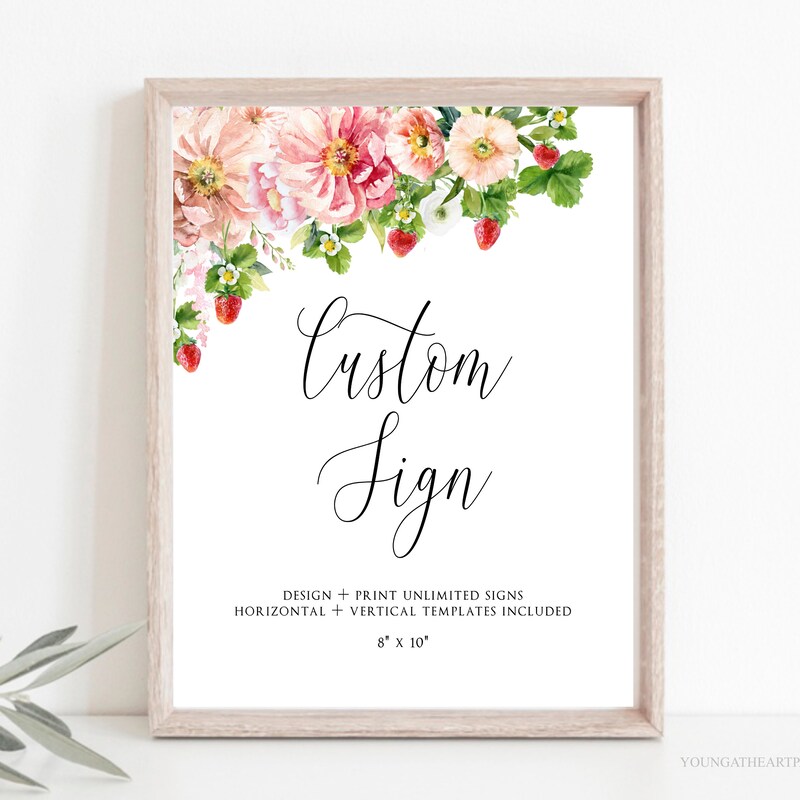 Strawberry Signs - Etsy