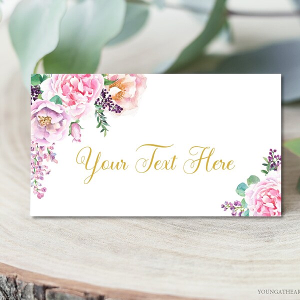 Floral Place Cards - Etsy