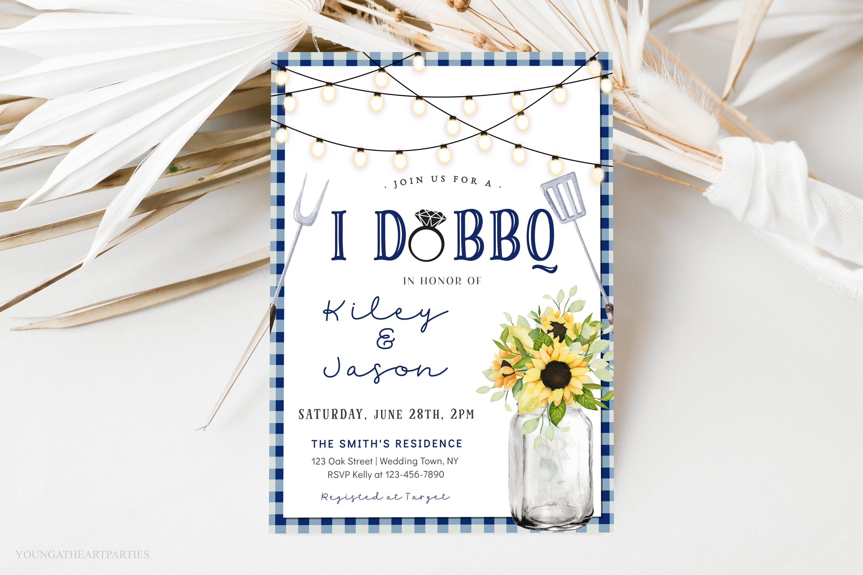 I Do BBQ Invitation Template Editable BBQ Couples Shower - Etsy