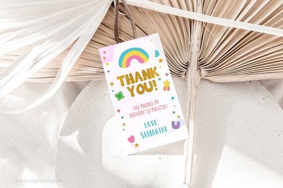 Editable Lucky Charm Birthday Thank You Tags St. Patrick's 1st Birthday ...