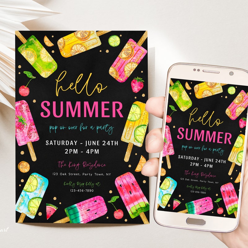 Summer Invitations - Etsy