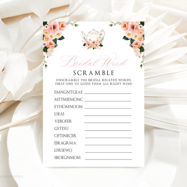 Bridal Word Scramble - Etsy