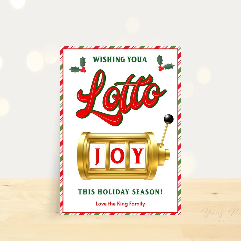 Lotto Christmas Tag - Etsy
