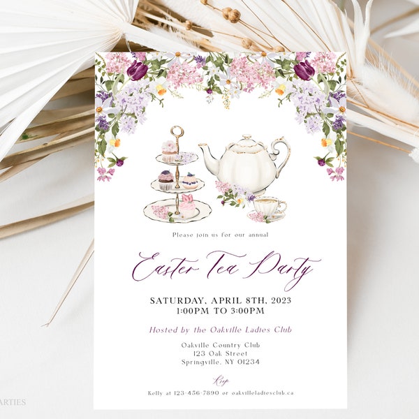 High Tea Invitation - Etsy