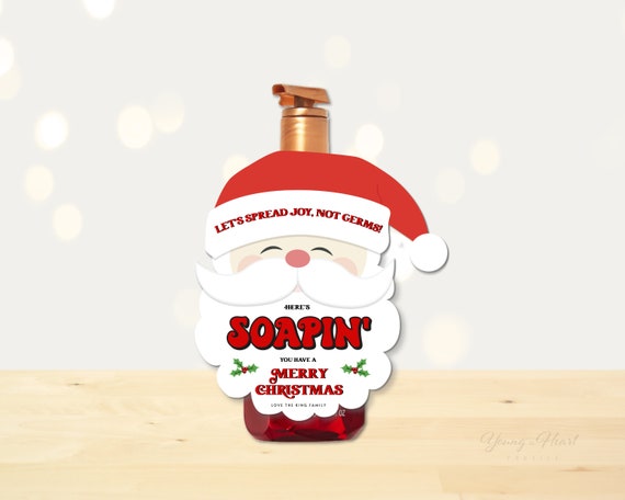 Soapin You have a Merry Christmas Gift Tag Template, Editable Holiday ...