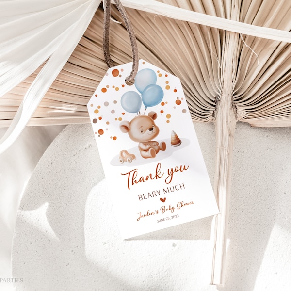 Thank You Beary Much Printables - Etsy