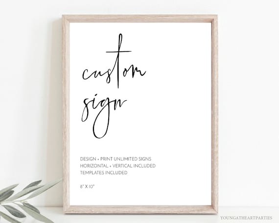 Minimalist Wedding Sign Template Create Your Own Wedding Signs Modern minimalist-wedding-sign-template-create-your-own-wedding-signs-modern