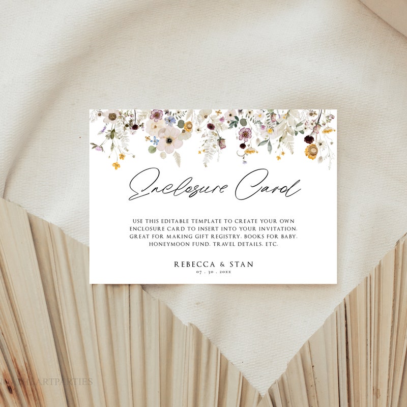 Invitation Insert - Etsy