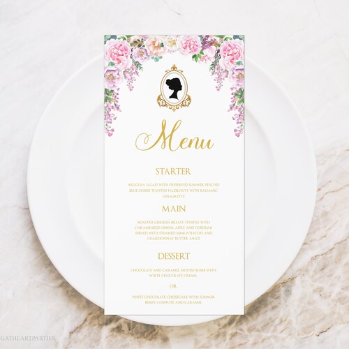 Editable French Victorian Bridal Shower Welcome Sign Regency - Etsy