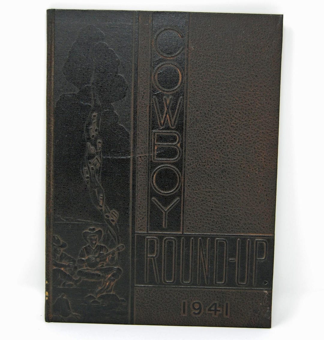 1941 Lubbock Texas Junior High School Yearbook Cowboy Roundup American ...