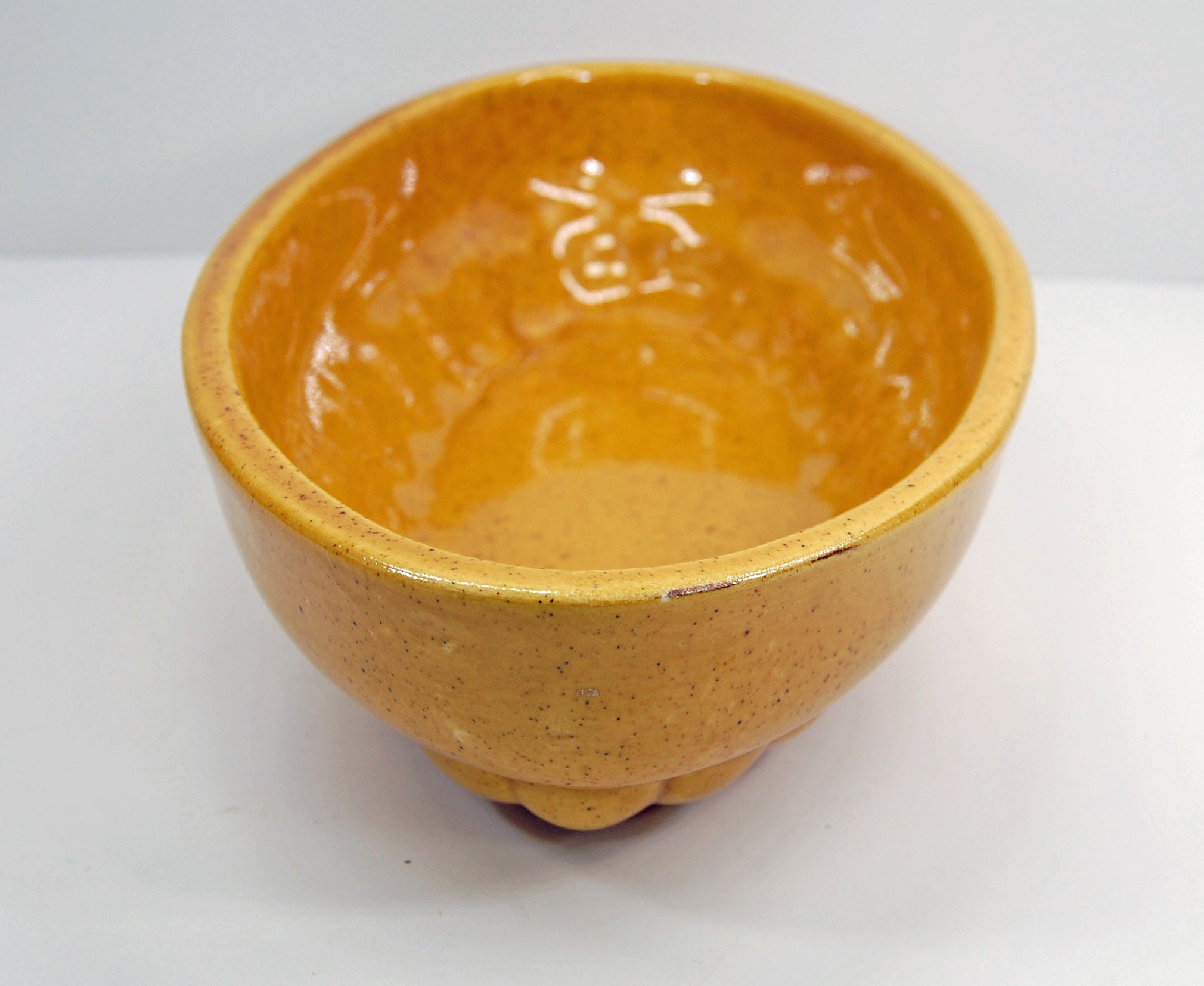 Haeger Pottery USA Oval Butterscotch Yellow Console Dish or - Etsy
