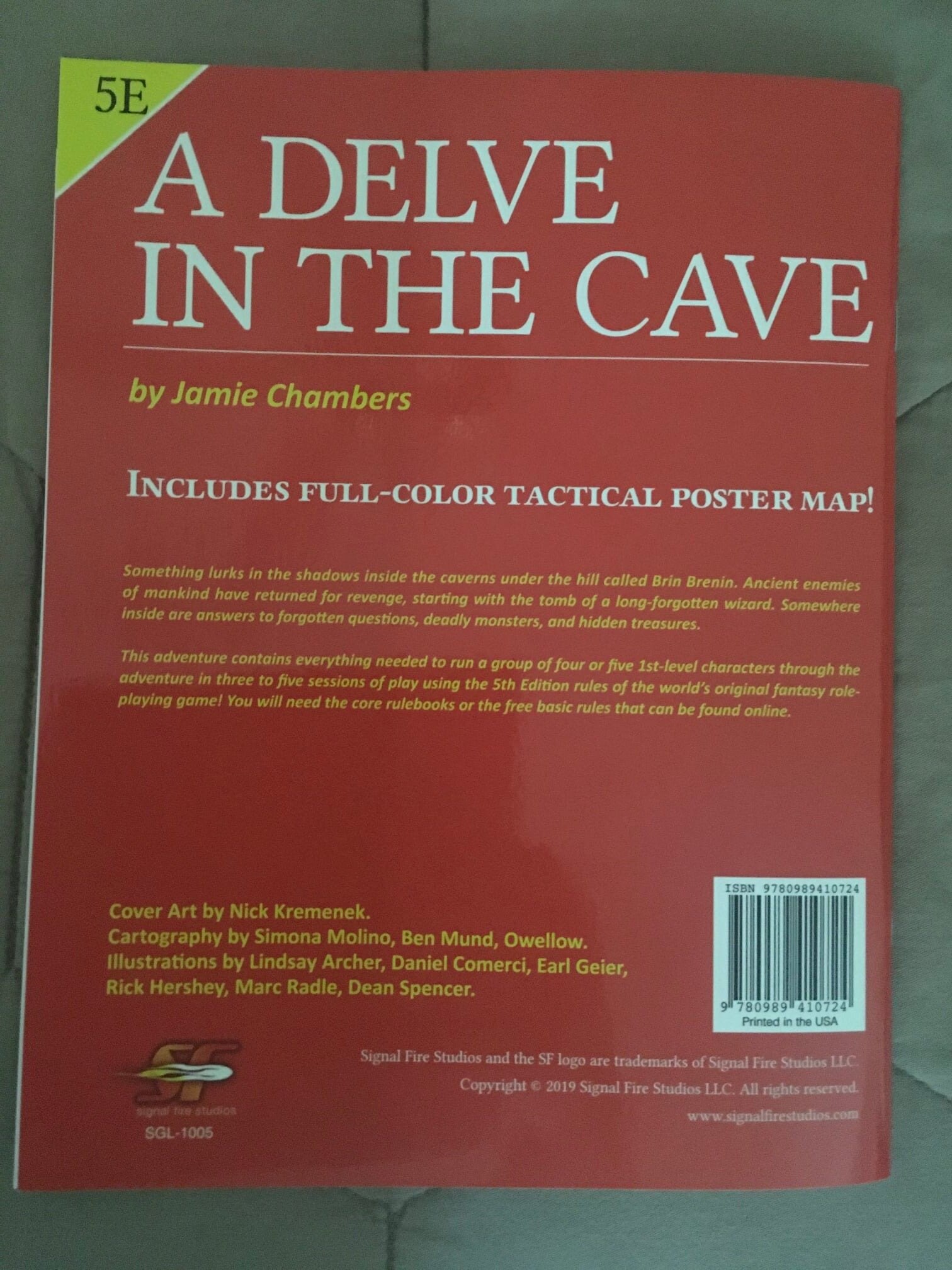 A Delve in the Cave D&D 5E Adventure Module 1st-level Characters ...